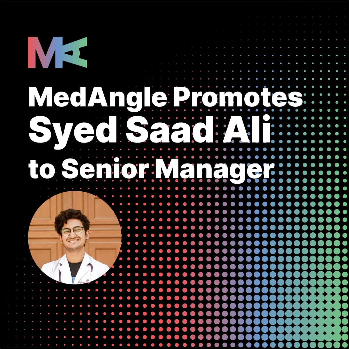 Medangle Promotes Syed Saad Ali To Senior Manager News Medangle